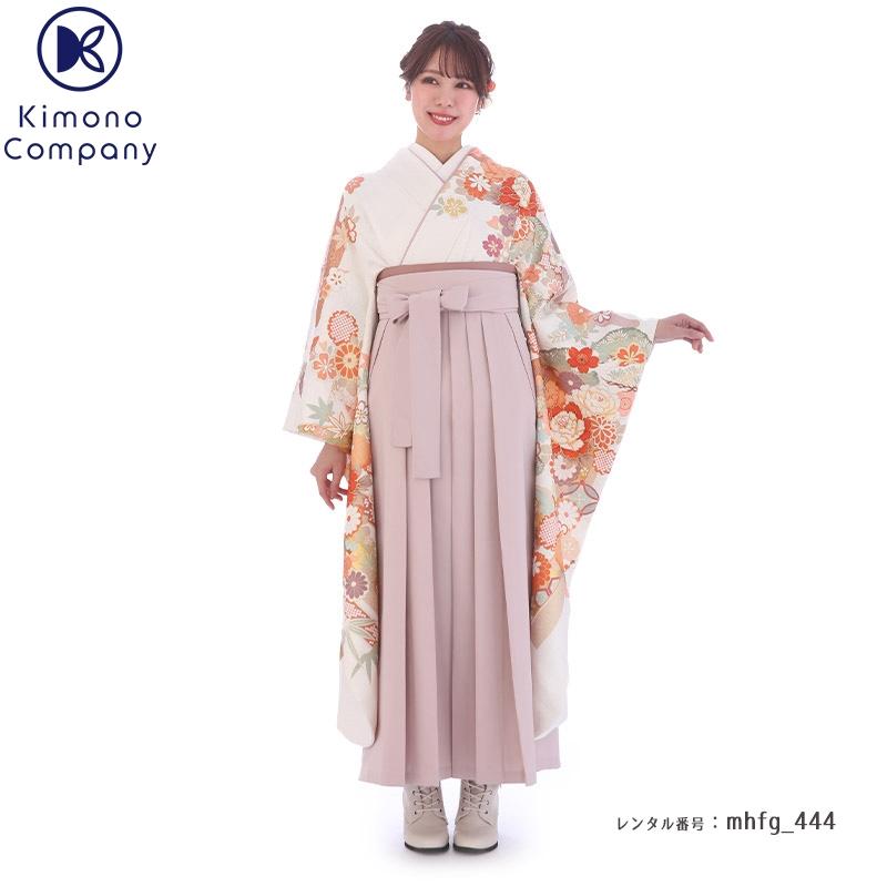 YUMI KATSURA 卒業式 袴 振袖 レンタル 大学生 専門学校 女子 セット モダン レトロ mhfg_444 ホワイト くすみピンク : きものカンパニー Yahoo!店 - 通販 ...
