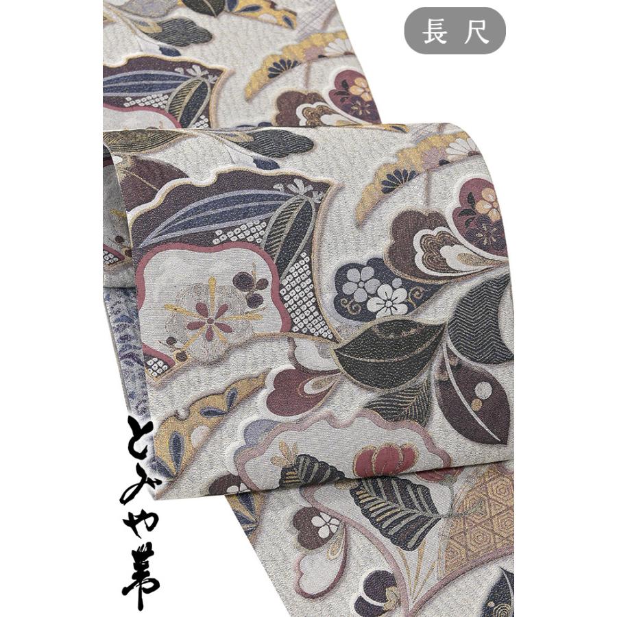 着物だいやす 210 袋帯 西陣織 とみや織物 洒落袋 銀杏辻が花文 グレー 長尺 ふくよか【送料無料】【中古】 : ba210 : 着物だいやす - 通販 - Yahoo!ショッピング