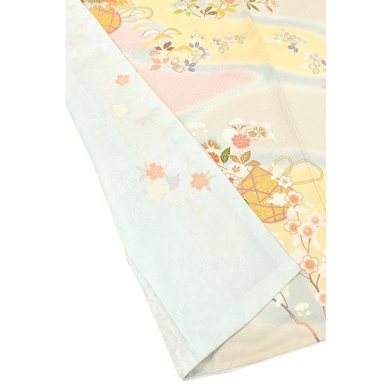 着物だいやす SALE557 訪問着 友禅 霞ぼかしに花籠文 薄藍色 身長サイズ：L【送料無料】【新品】 : 着物だいやす - 通販 - Yahoo!ショッピング