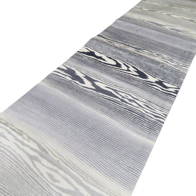 袋帯 中古 リサイクル 正絹 カジュアル 仕立て上がり 全通 反端付き 木目模様 銀通し 白色 鼠色 きもの北條 A1132-14 : 着物 中古 リサイクル 帯の きもの北條 - 通販 ...