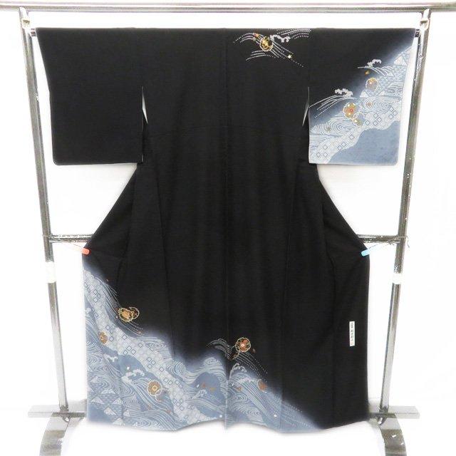 平和屋着物＊夏物 二代目 川村久太郎 小紋 絽 霞文 正絹 逸品 AABD3382jd