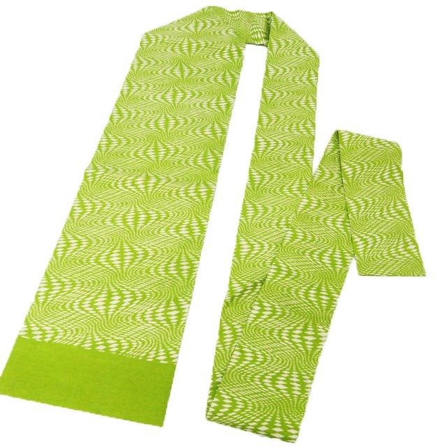 ★きもの北條★ 特選 紬地 幾何学模様 全通 個性映える、モダンな一条 黄緑色 名古屋帯 A786-10 【中古】 : 着物 中古 リサイクル 帯の きもの北條 - 通販 - Yahoo!ショッピング