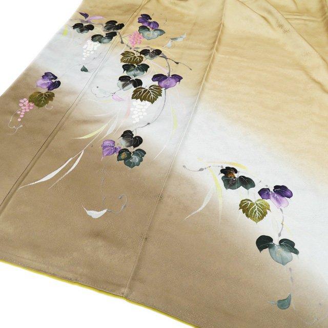 付下げ 付け下げ 着物 中古 袷 フォーマル 葡萄の図 枯色 金銀 身丈160cm 裄64cm M きもの北條 A858-3 :A858-3:着物 中古 リサイクル 帯の きもの北條 - 通販 ...