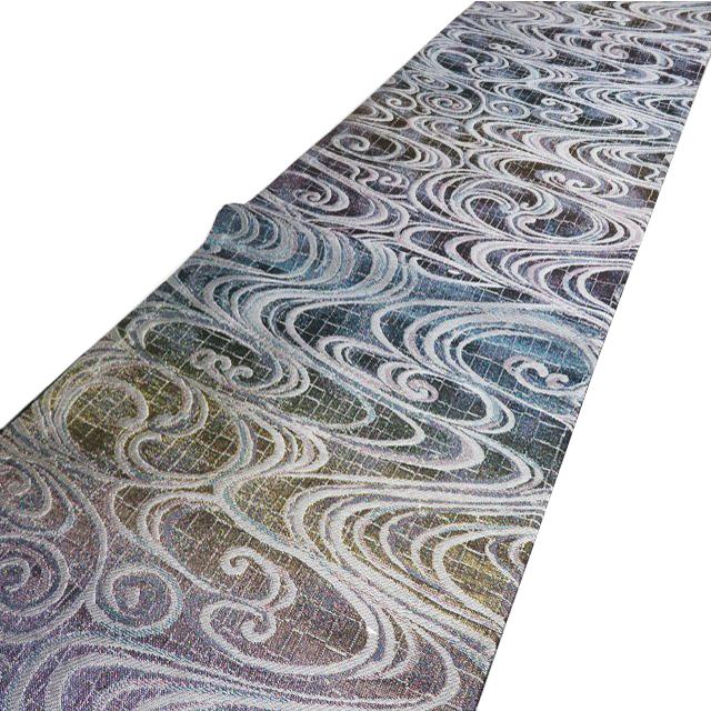 袋帯 中古 リサイクル 流水模様 箔糸 六通 正絹 フォーマル 多色 きもの北條 T702-5 : 着物 中古 リサイクル 帯の きもの北條 - 通販 - Yahoo!ショッピング