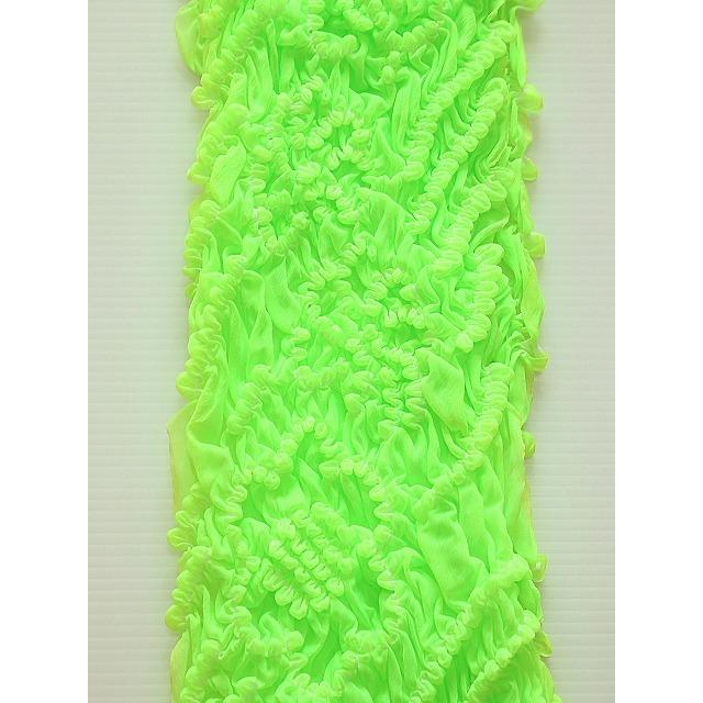 ナイロン絞り子供用帯あげ J7120-04 訳あり 送料無料 七五三用帯揚げ 蛍光色のような緑色の絞り柄です :J7120-04:みんなのご ...