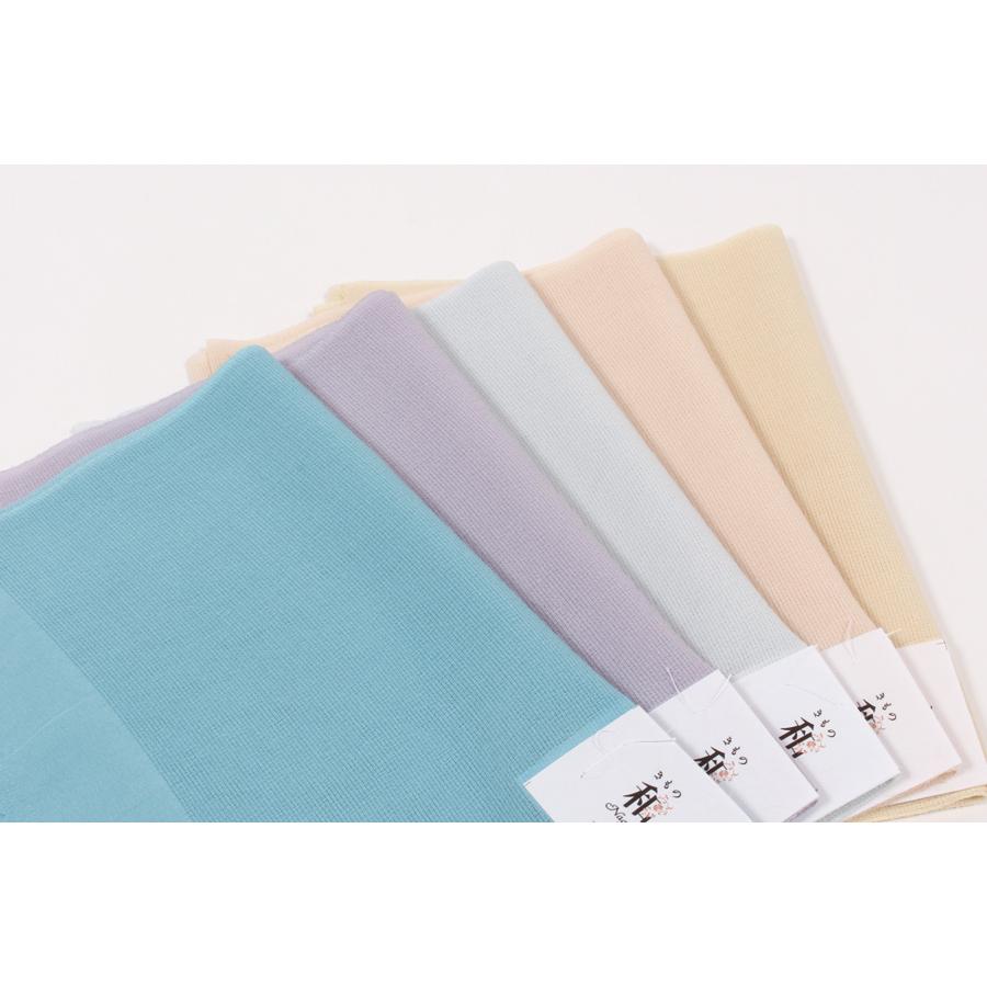 帯揚げ 夏用 日本製 衿秀 手もみ風しぼ付 本麻帯揚げ 単色 夏着物用 絽