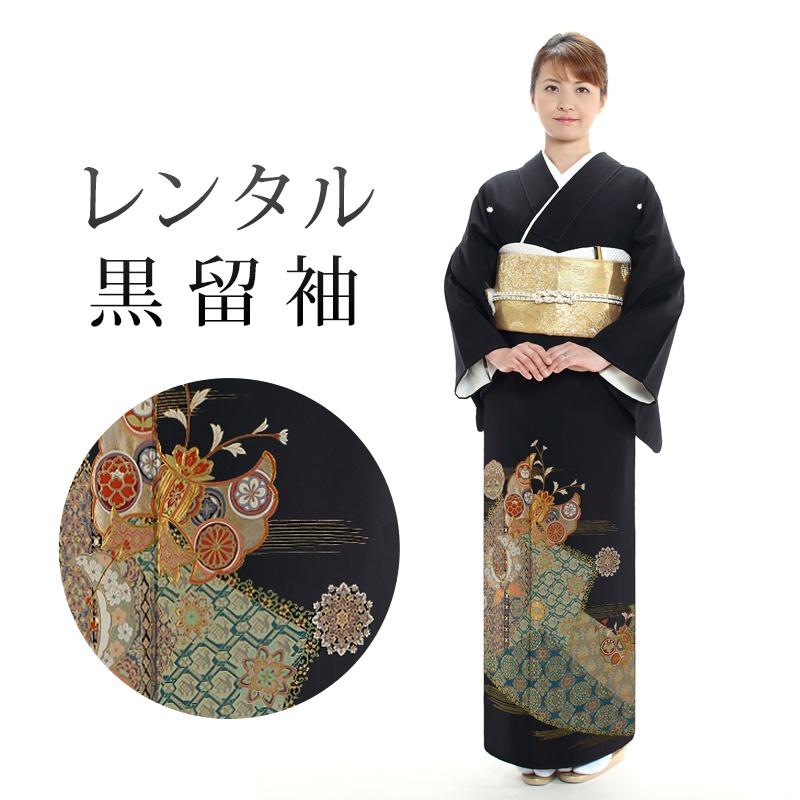 レンタル 黒留袖 18点セット 留袖レンタル フルセット t7-21 往復送料無料 70代 80代 Mサイズ 正絹 緑 宝相華 古典 : かしいしょう錦 - 通販 - Yahoo!ショッピング