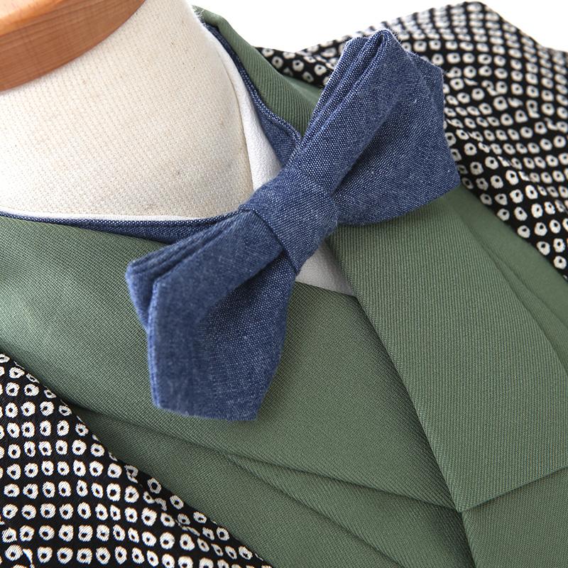 七五三コーデ画像有り「5歳男児着物（袴）フルセットレンタル」蝶ネクタイ msb5-0160 2way 105 110 115 : msb5-0160 : 着物レンタルマイセレクトヤフー店 ...