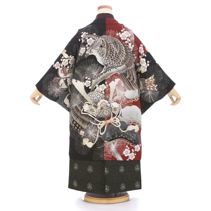 七五三 対応身長 103cm〜118cm 卒園式 着物 レンタル 男の子 5歳 羽織 袴 ハカマ 赤 エンジ ワインレッド 華徒然 msb5_0247 : 着物レンタルマイセレクトヤフー店 ...