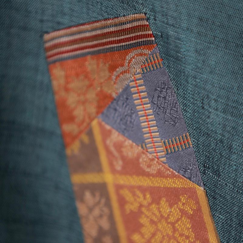 着物 紬 付け下げ きりばめ 青碧 /1266 :1266:キモノリザーブEC - 通販 - Yahoo!ショッピング