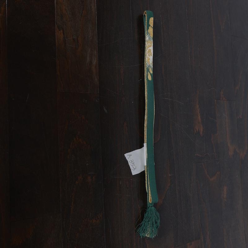 帯締め グリーン ゴールド 二枚高麗 A353 : a353 : キモノリザーブEC - 通販 - Yahoo!ショッピング