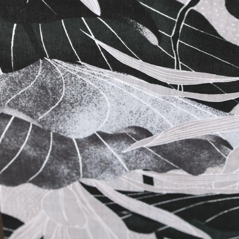 誉田屋源兵衛 浴衣反物 誉田屋源兵衛 白 黒 緑 グレー シルバー 蓮子 SS5 : キモノリザーブEC - 通販 - Yahoo!ショッピング