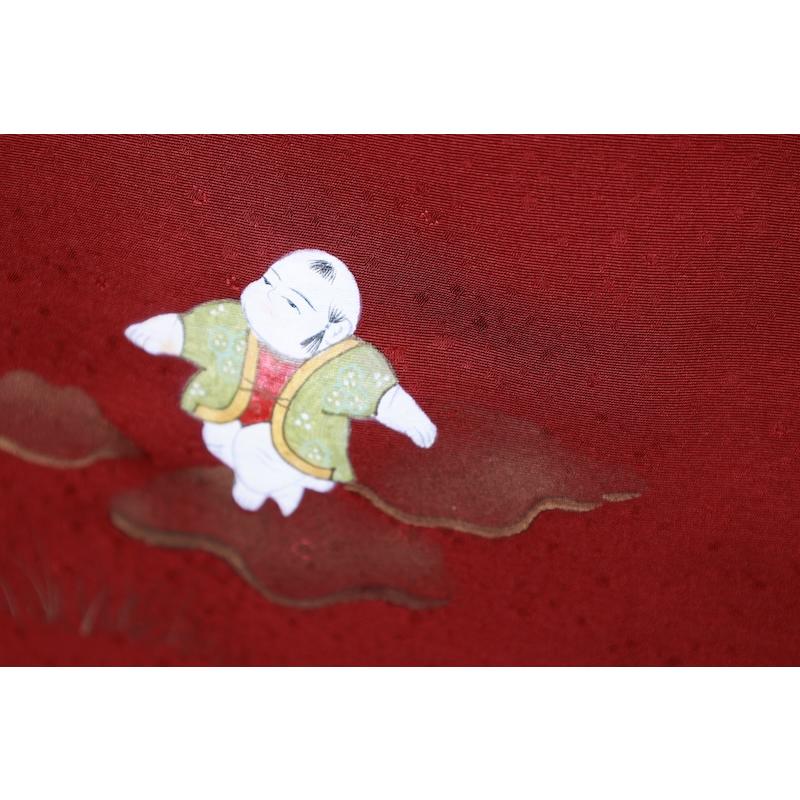 絵羽織 海老茶 ゴールド 白 グリーン 紫 童 T174 : キモノリザーブEC - 通販 - Yahoo!ショッピング