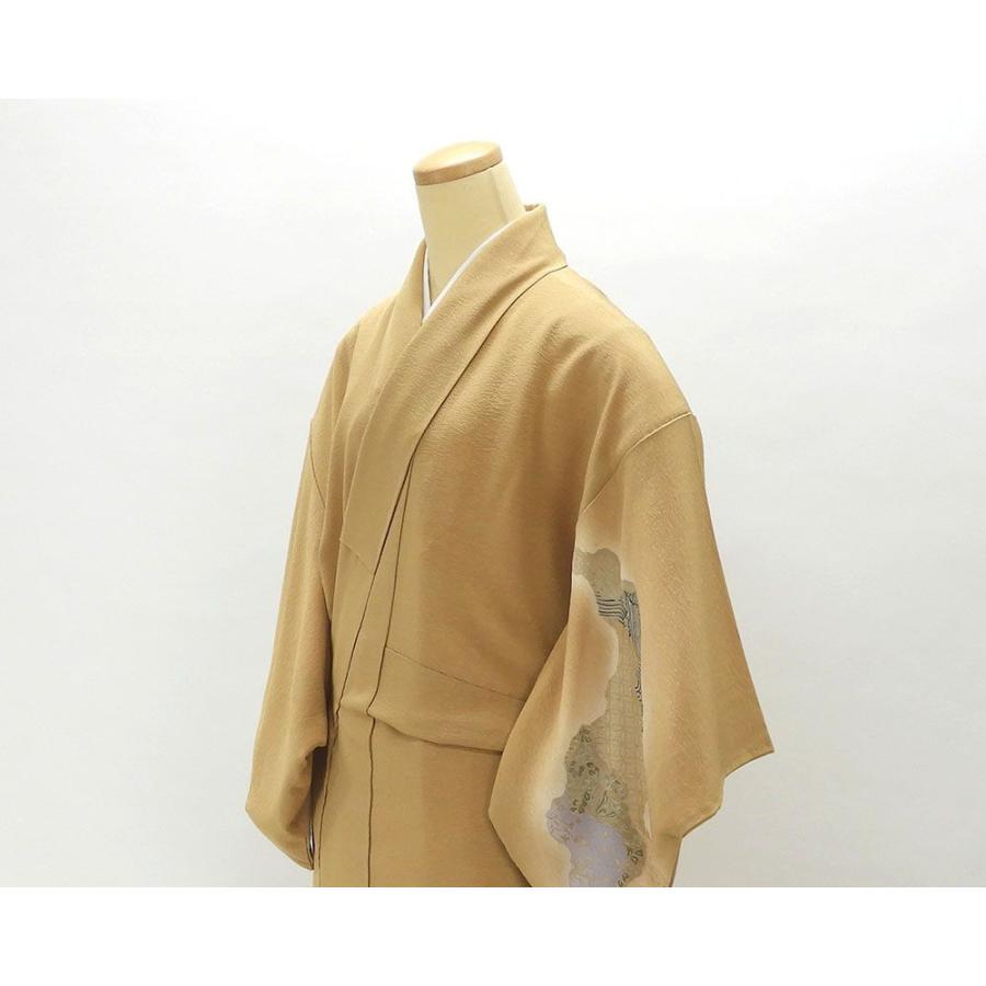 訪問着 正絹 京友禅摺り染 樽本伊勢蔵作 身丈152cm 裄丈63.5cm 付下訪問着 リサイクル 着物 b0186 訪問着 正絹 京友禅摺り染 樽本伊勢蔵作 身丈152cm 裄丈63.5cm 付下