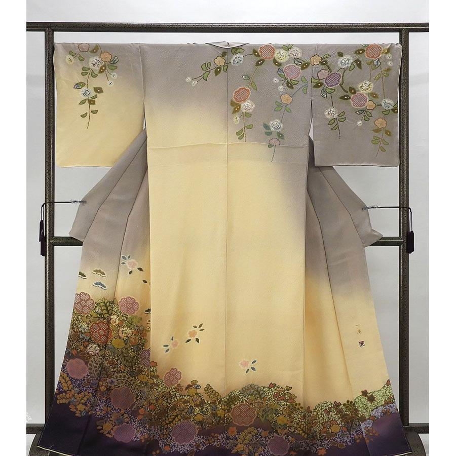 訪問着 新品仕立済 正絹 絞り染色作家 吉乃一廉作 身丈164.5cm 裄丈68cm 辻が花絞り 新品 仕立て上がり 着物 結婚式 入学式 卒業式 b1008 : b1008 : きもの翔鶴 ...