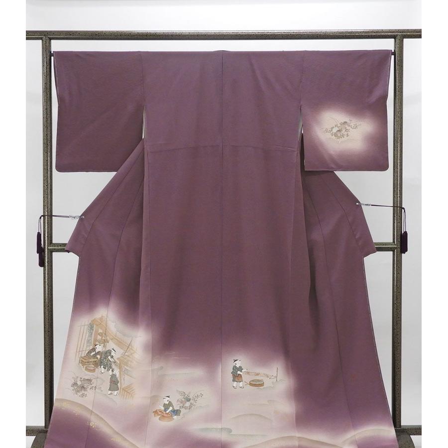 訪問着 未着用 正絹 童子風景模様 身丈165cm 裄丈66cm 未使用 着物 結婚式 入学式 卒業式 b4088 : きもの翔鶴 - 通販 ...