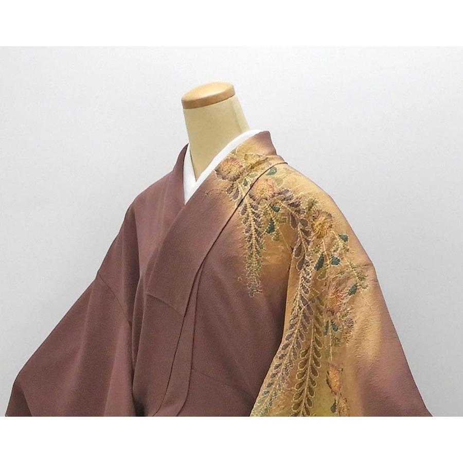 訪問着 正絹 絞り 辻が花 身丈172.5cm 裄丈69.5cm 良品 リサイクル