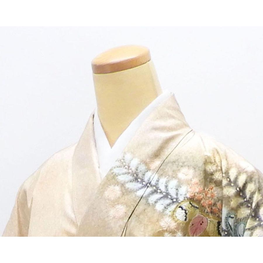 20％OFF SALE 訪問着 未使用 正絹 絞り 辻が花 身丈161.5cm 裄丈63.5cm 縞大島 紬訪問着 未着用 美品 新古品 未 ...