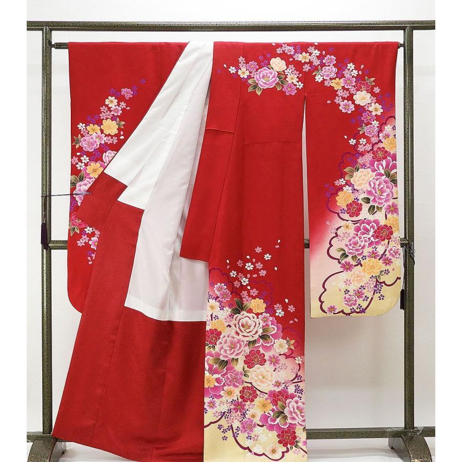振袖 正絹 四季花模様 身丈163cm 裄丈67.5cm 美品 リサイクル 中古 着物 成人式 結婚式 e0768 : きもの翔鶴 - 通販 - Yahoo!ショッピング