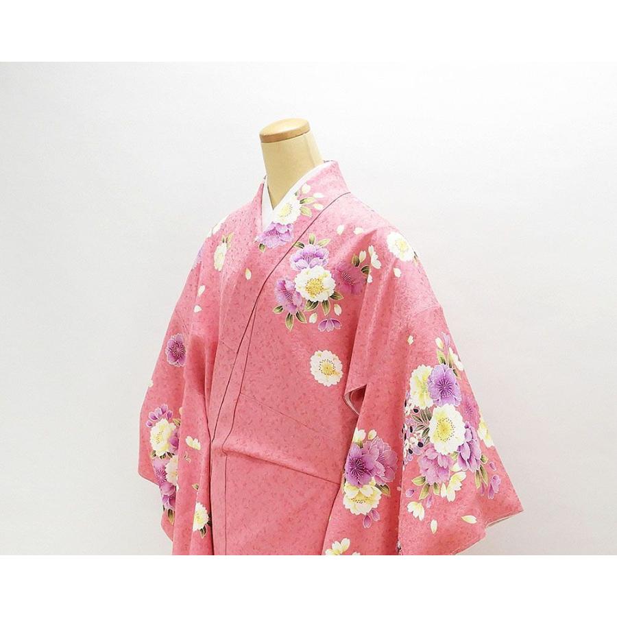 振袖 新品仕立済 正絹 四季花簪模様 身丈173cm 裄丈74.5cm トール