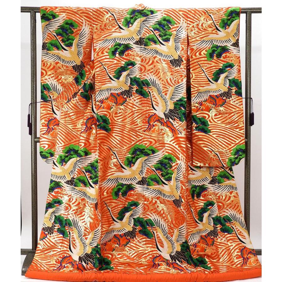 色打掛 正絹 舞鶴 松 打掛 花嫁衣裳 婚礼 良品 リサイクル 中古 着物 e3192 : きもの翔鶴 - 通販 - Yahoo!ショッピング