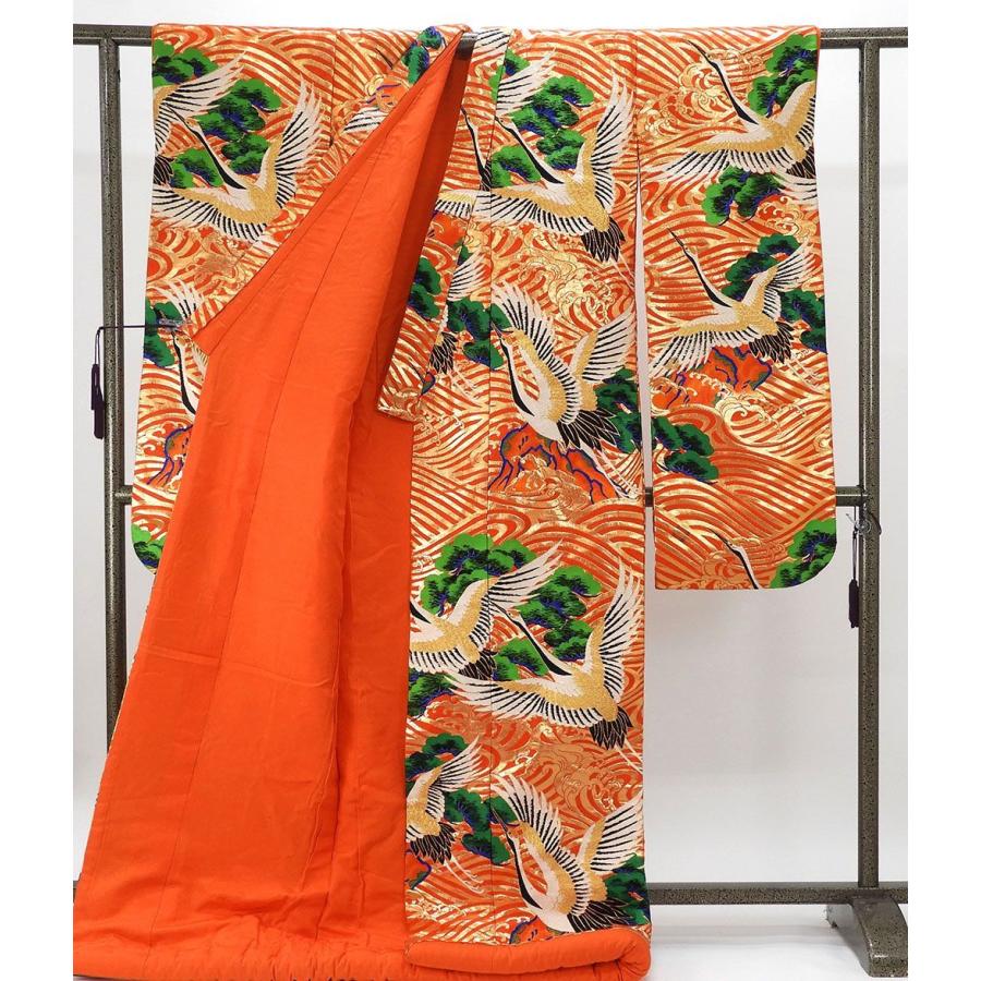 色打掛 正絹 舞鶴 松 打掛 花嫁衣裳 婚礼 良品 リサイクル 中古 着物 e3192 : きもの翔鶴 - 通販 - Yahoo!ショッピング