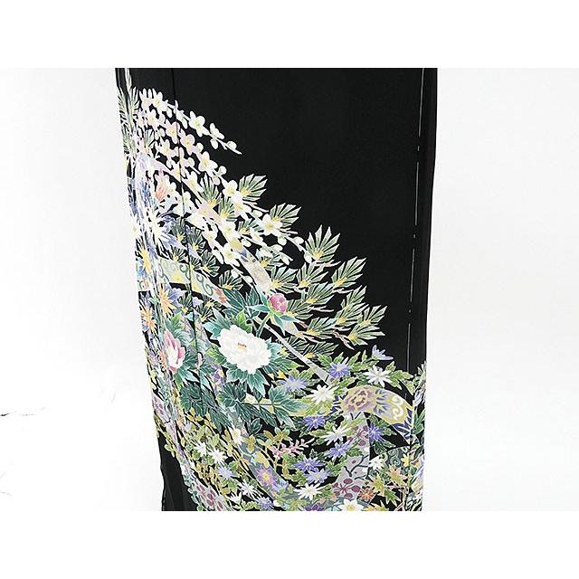 留袖 新品仕立付き 正絹 加賀友禅 森田耕三作 輪舞曲 黒留袖 未仕立 仮