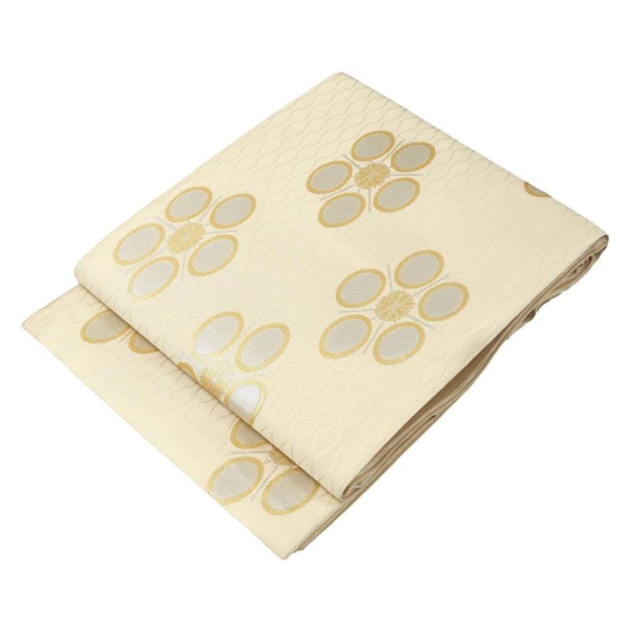 平和屋着物○八寸名古屋帯 すくい織 抽象文 黒地 正絹 逸品 CABA4865hy