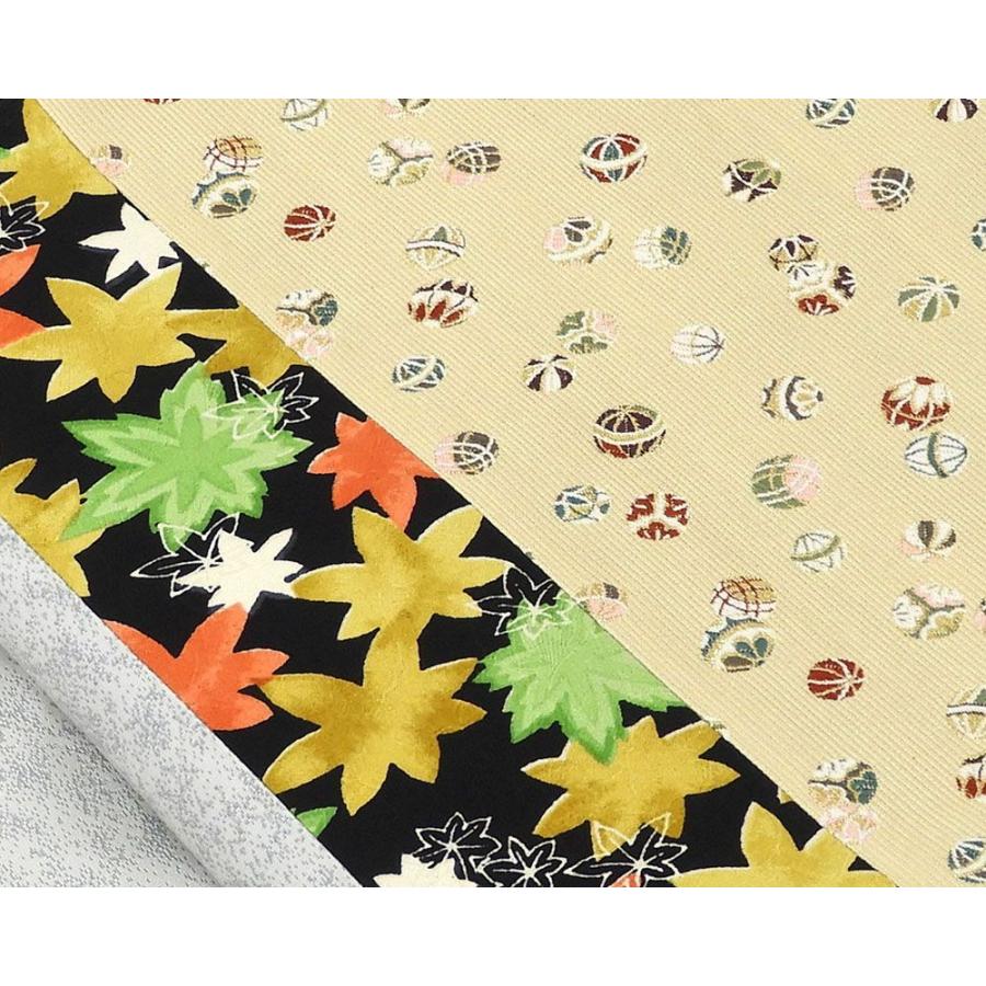 名古屋帯 新品仕立済 正絹 手毬紅葉蝶々模様 新品 仕立て上がり