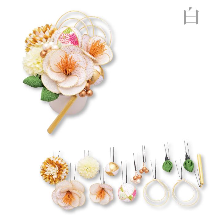 髪飾り Arenca 雪椿 玉 ヘアアクセサリー ヘアピン Uピン タッセル 振袖 着物 袴 浴衣 マム ちりめん ヘアアレンジ ヘアアクセ 髪 和装 : 着物ショップ 和楽衣 - 通販 ...