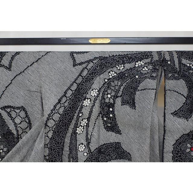 未仕立て 0529 正絹京友禅振袖 黒 総絞り 束ね熨斗 : fr0529 : きもの 遊着苑 - 通販 - Yahoo!ショッピング