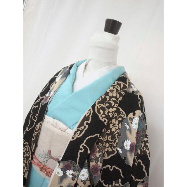 TORAY お仕立て上がり 0873 正絹長羽織 黒 雪輪 : きもの 遊着苑 - 通販 - Yahoo!ショッピング