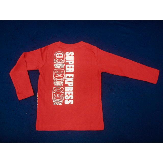 新品 SN3-4411D-120 値下げ 新幹線 長袖Tシャツ 赤 レターパック発（代引き不可） : きもの 遊着苑 - 通販 - Yahoo!ショッピング
