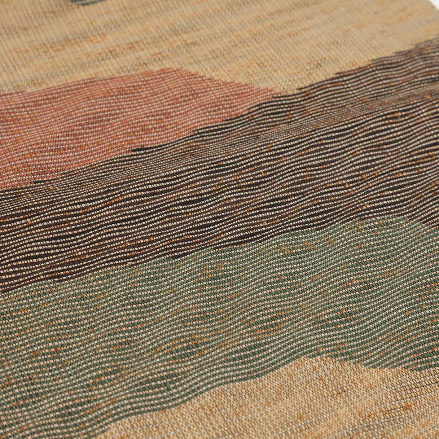 袋帯 中古 洒落袋帯 紬 正絹 リサイクル 草木泥染 茶色 波 紬遊 着物 仕立て上がり カジュアル 小紋 波筬紙布 No.i6-2347 : 六華ricca - 通販 - Yahoo!ショッピング