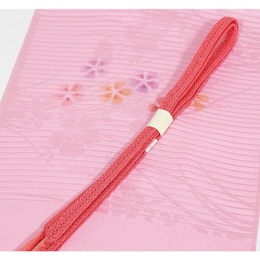 夏用 訪問着用 帯締め・帯揚げセット 正絹 ピンク紫 撫子 平 羅 赤 S10331 新品 福袋 夏着物 レディース 送料込み : きもの千葉 ...