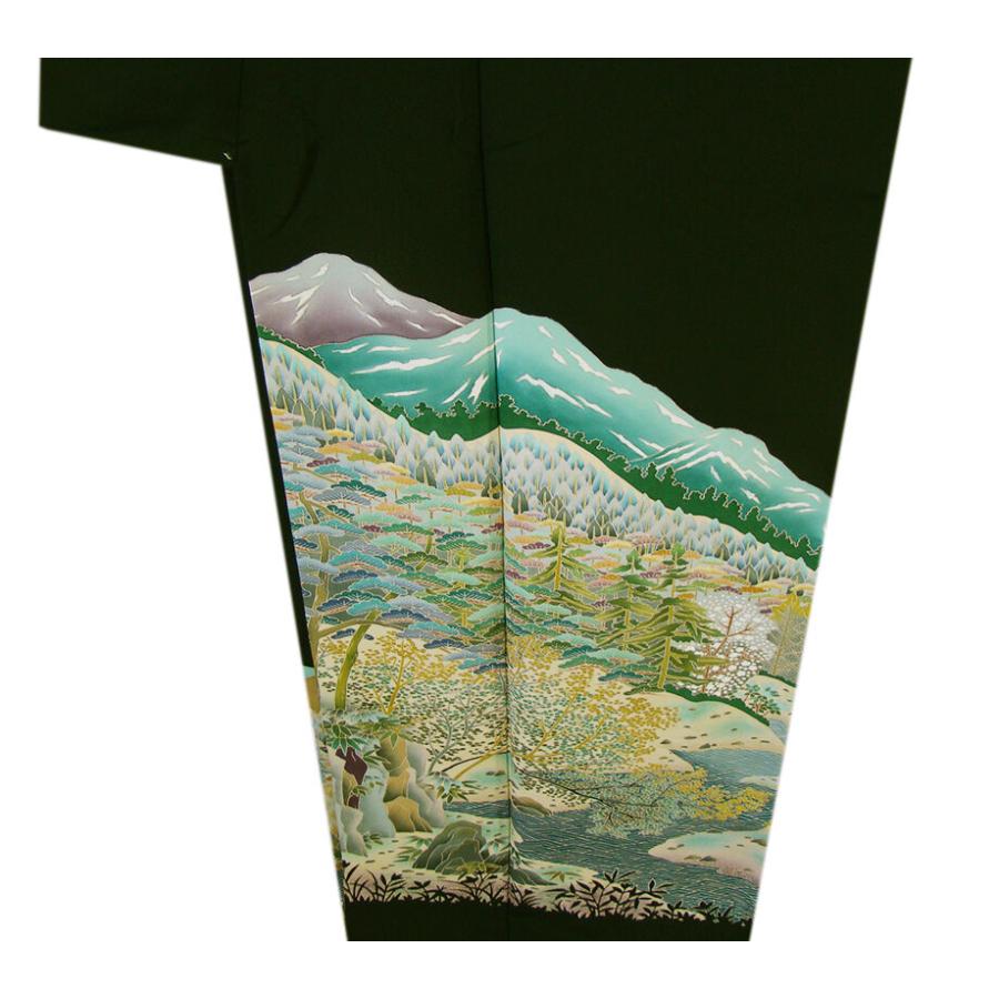 美品 作家物 縮緬地 本加工染 黒留袖（正絹）仕立上り＜D400＞ : リサイクルきもの時代屋 - 通販 - Yahoo!ショッピング