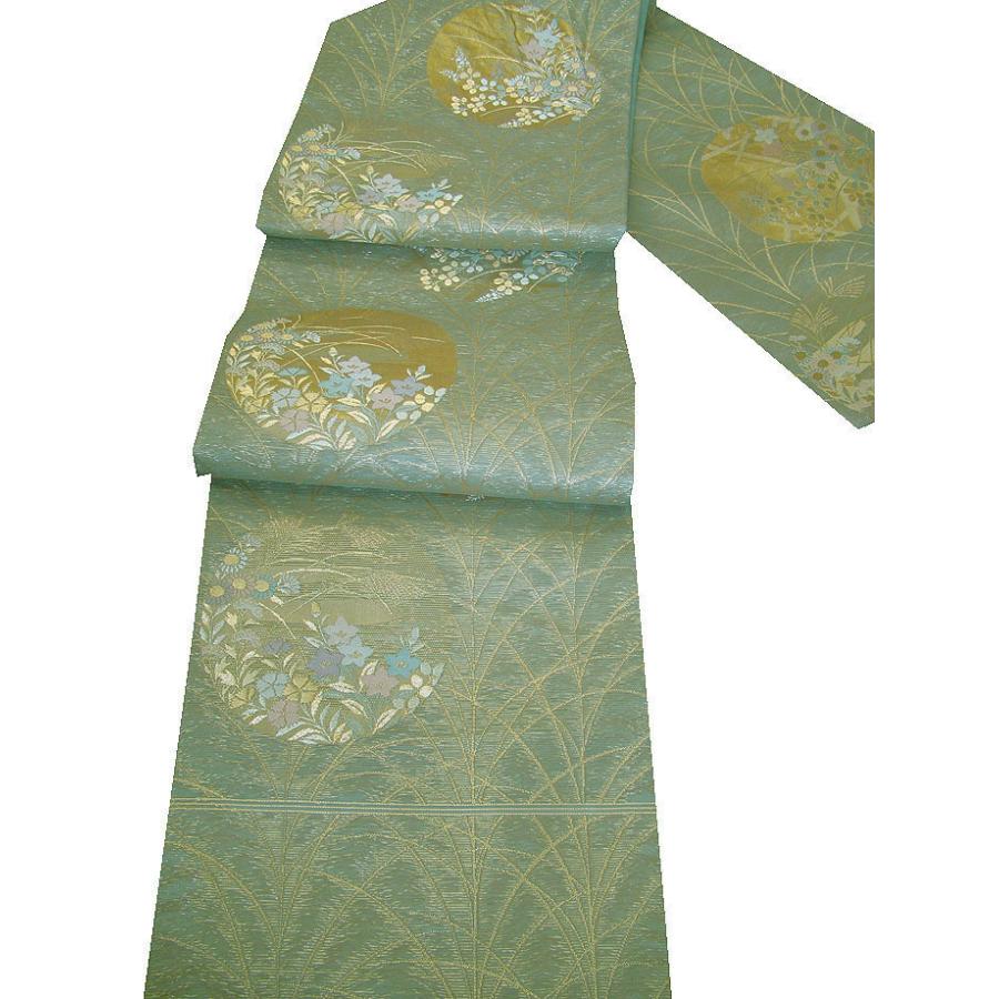 良品 ロング寸 夏帯 訪問着 無地用 西陣織 紗 袋帯 正絹 仕立上り 六通柄 F704 :F704:リサイクルきもの時代屋 - 通販 - Yahoo!ショッピング