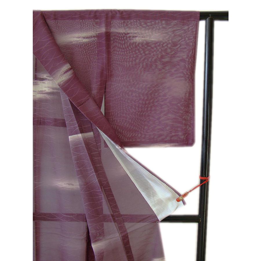 美品 裄64.4cm 夏物 紗 小紋 正絹 仕立上り 150cm~156cm KK326 :KK326:リサイクルきもの時代屋 - 通販 - Yahoo!ショッピング