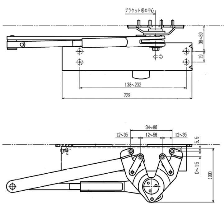 YKK AP 取替用ドアクローザー BS-TDC-S-65P 65kgタイプ ykk ドアクローザー ドアクローザ プロント ヴェナード デュオガードデュオ : 窓とガラスの専門ショップ ...