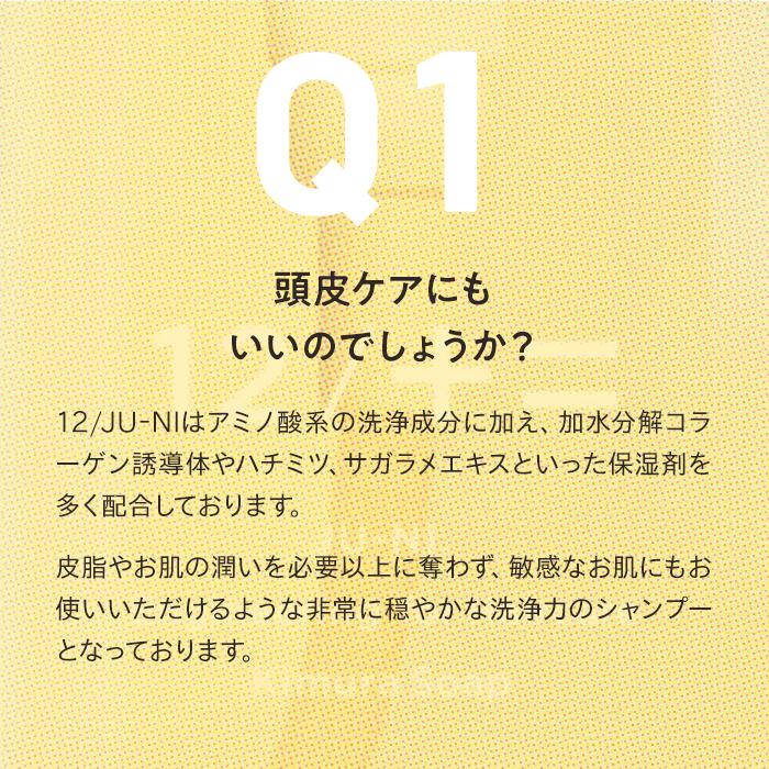 12/JU-NI トライアルセット / シャンプー コンディショナー ヘアケア トリートメント ダメージ くせ毛 寝癖 12シャンプー 木村石鹸 シャンプー お試し 送料無料 : yh ...