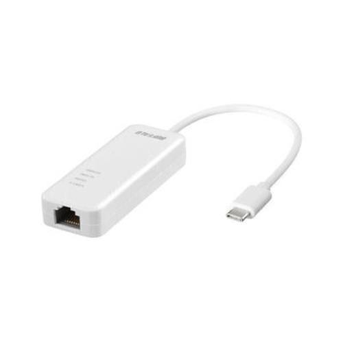 BUFFALO LUA5-U3-CGTE-WH LANアダプター(USB Type-C) Giga & USB 3.2(Gen1)対応 ホワイト LUA5U3CGTEWH : キムラヤ ...