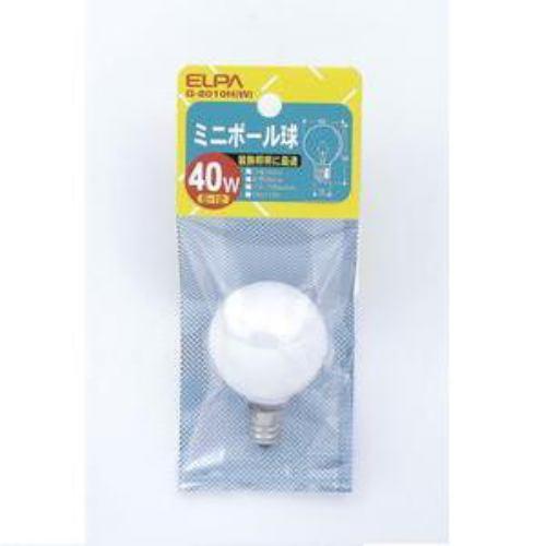 ELPA G-8010H(W) ミニボール球 40W E12 G40 ホワイト : キムラヤYahoo!店 - 通販 - Yahoo!ショッピング