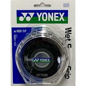 ヨネックス AC102−5P ウェットスーパーグリップ（5本入） ケース付き ブラック : キムラヤYahoo!店 - 通販 - Yahoo!ショッピング