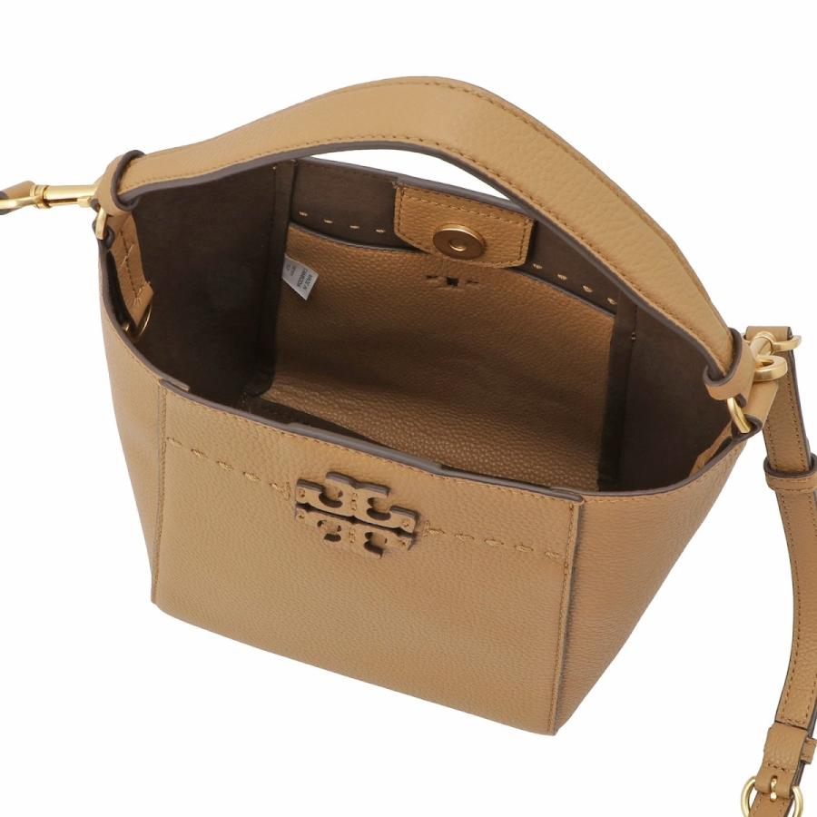 TORY BURCH トリーバーチ バケットバッグ Tory Burch 74956 227 TIRAMISU マックグロー ダブルTロゴ ...
