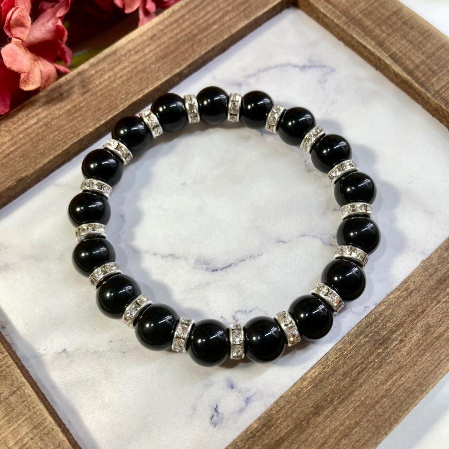 モリオン 天然石 パワーストーン ブレスレット (シルバー) 10mm : パワーストーン Kinari&Co. - 通販 - Yahoo!ショッピング