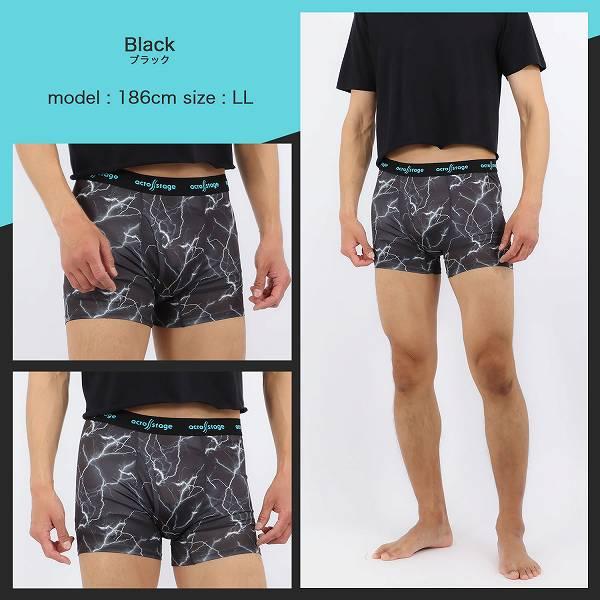 メンズ ボクサーパンツ 前開き インナー 下着 ストレッチ 速乾 サンダー柄 across stage アクロスステージ : キナズYahoo!店 - 通販 - Yahoo!ショッピング