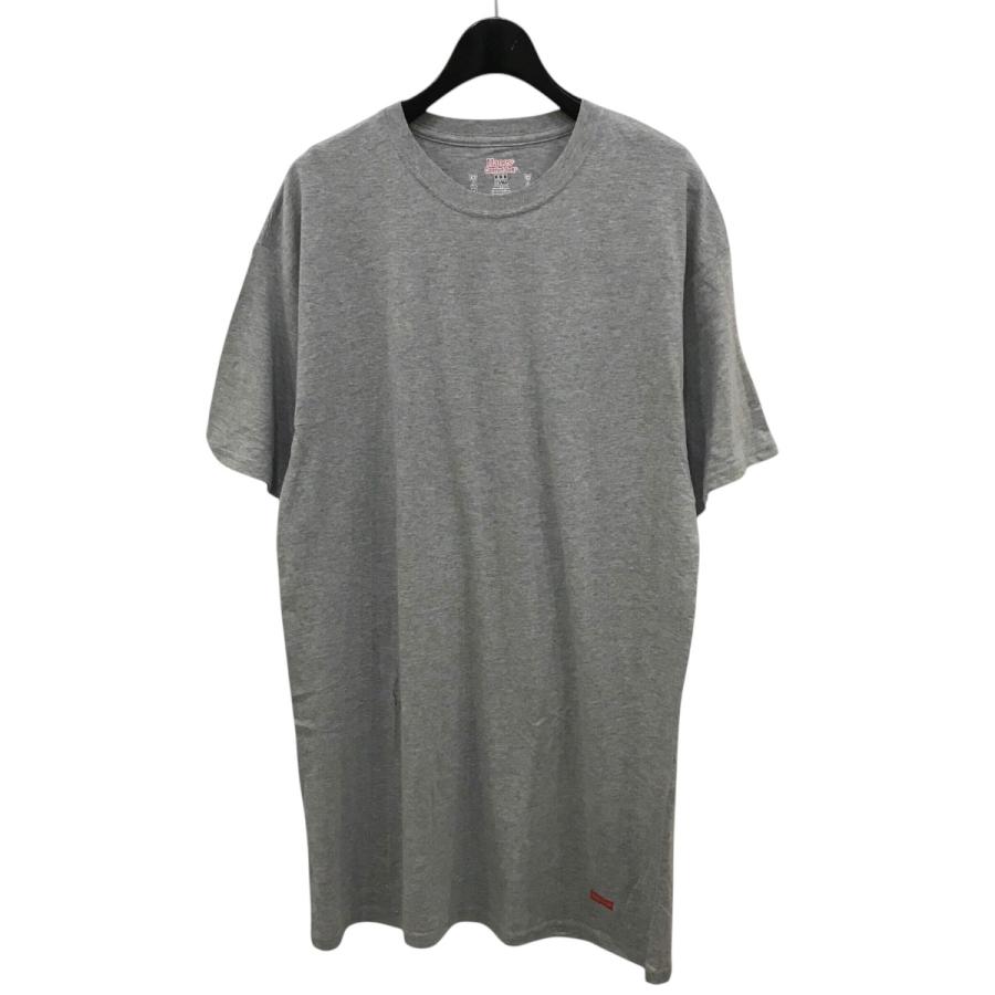 Supreme シュプリーム×ヘインズ Supreme×Hanes 「Tagless Tees（2pack)」 パックTシャツ(2枚セット) ヘザーグレー サイズ：M : カインドオル ...
