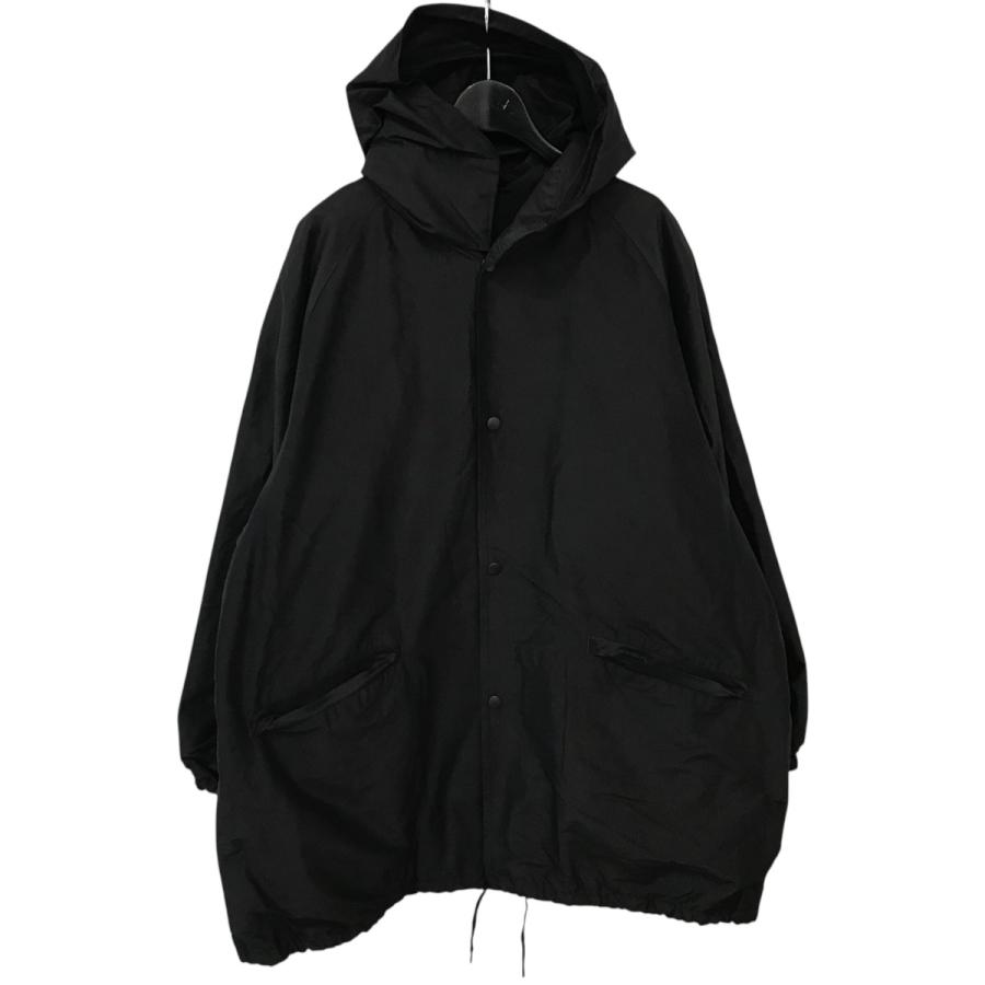 COMOLI コモリ 23AW コットンシルクフーデッドコート Y03 04019 ブラック サイズ：2 : カインドオルYahoo!店 - 通販 - Yahoo!ショッピング