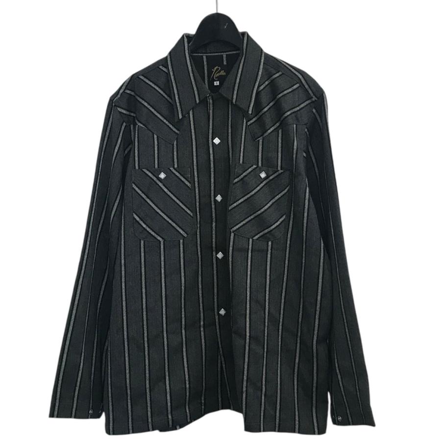 Needles ニードルス ストライプウエスタンシャツ DI147 グレー サイズ：S : カインドオルYahoo!店 - 通販 - Yahoo!ショッピング