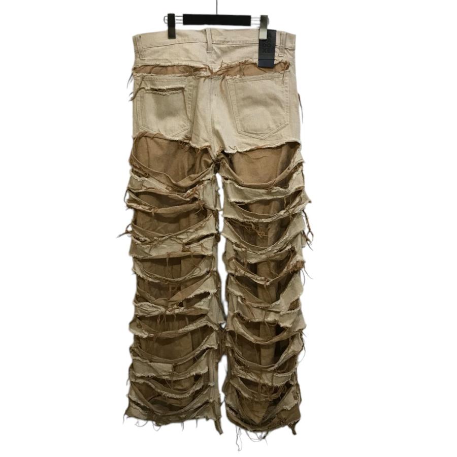 PARADOX パラドックス PARADOXE 「REAPER JEANS BAGGY BEIGE DENIM」 デストロイデニムパンツ ベージュ サイズ：40 : カインドオルYahoo!店 ...